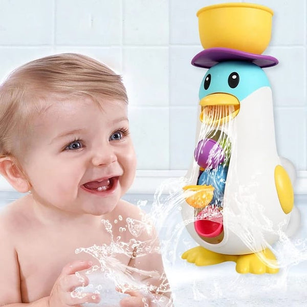 Fun Waterwheel Penguin Bath Toy – JustForKids