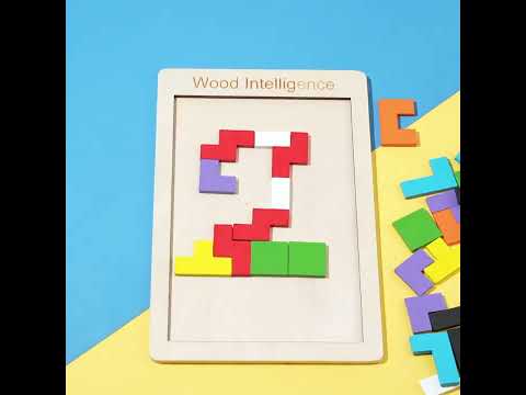 Multicolor Wooden Jigsaw Blocks – JustForKids
